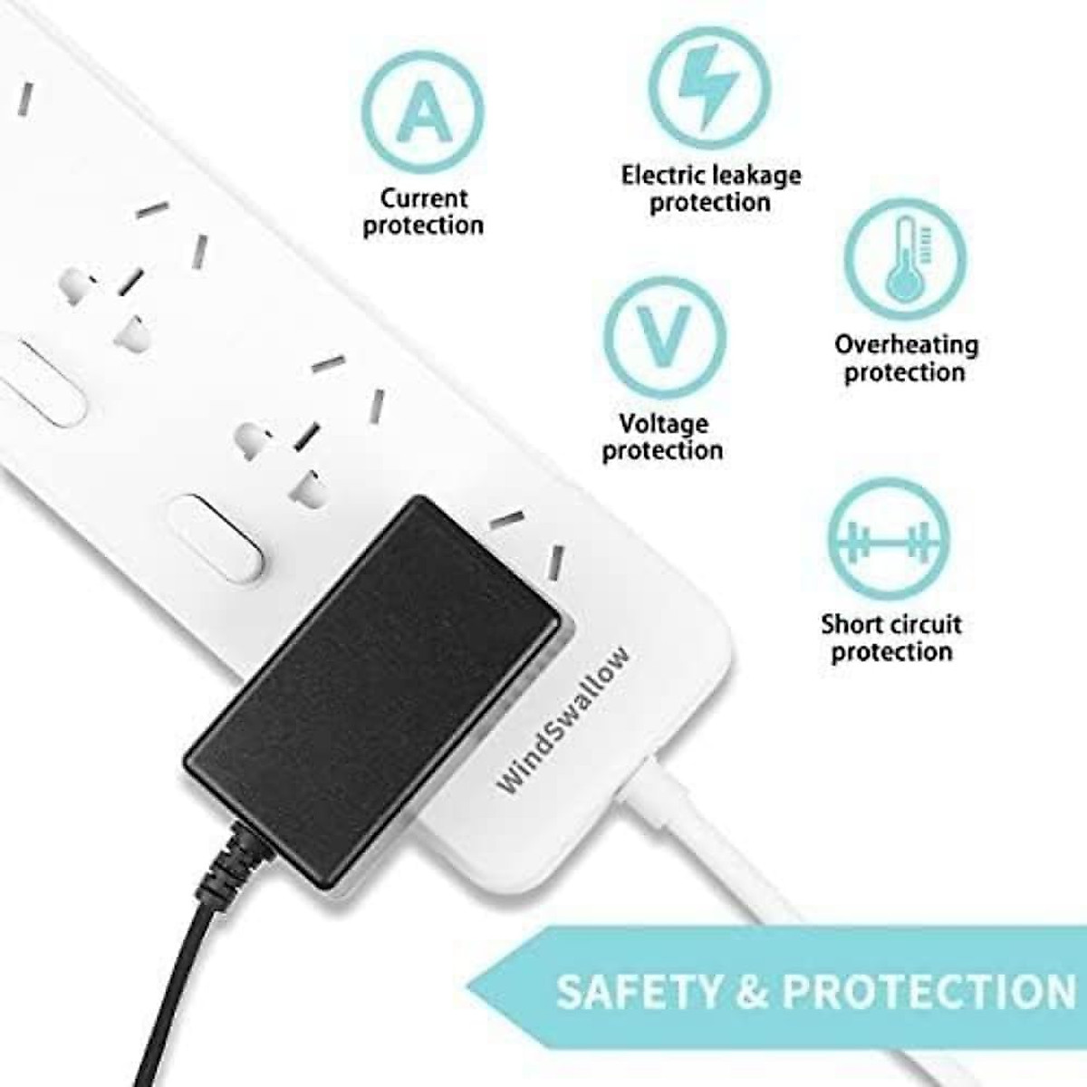 Nuxkst AC Adapter Charger for AeroGarden Harvest Elite 100691-PPL Power Cord Mains PSU