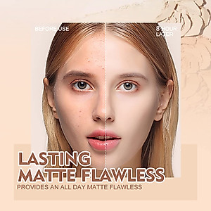 SACE LADY Full Face Makeup Set for Women Full Kit, Primer, Full Cover Up Concealer Corrector for Eye Circles, Oil Control Powder, Highlighter Glow & Blush, Sponge, Flawless Lasting Cosmetics Kit 7Pcs