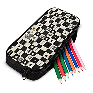 Ksspovkr Cartoon School Backpack Set with Lunch Box Student Lightweight Duffel Bags Travel Packages Gifts for kids Girls,black