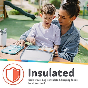 Nuby Insulated Bento Box Lunchbox, Girl