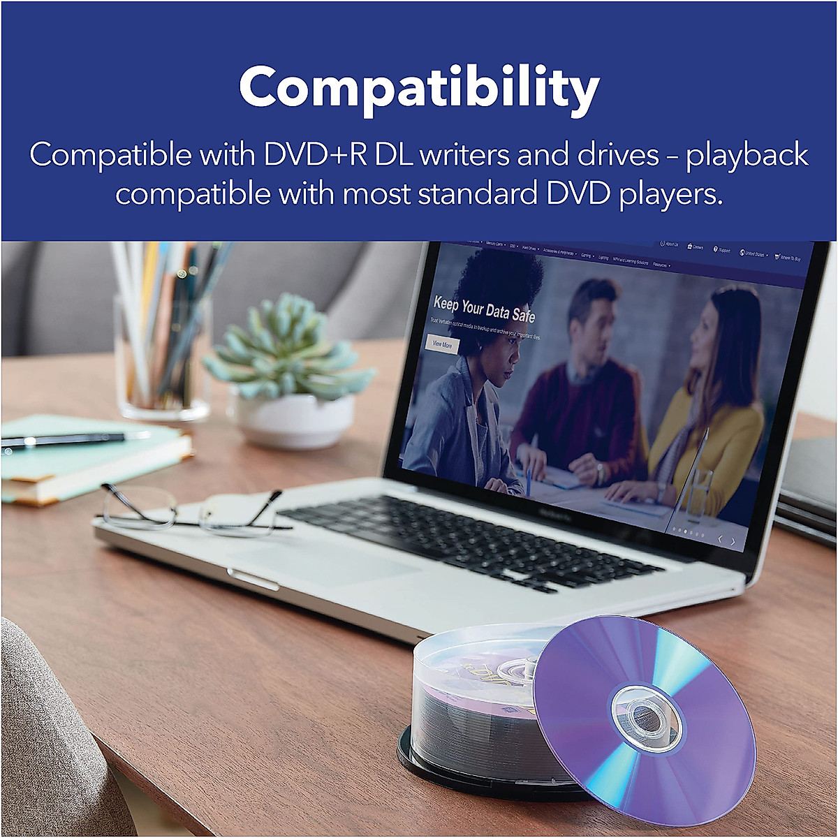 Verbatim DVD+R DL Double Layer 8.5GB 8X LifeSeries - 25pk Spindle 71122