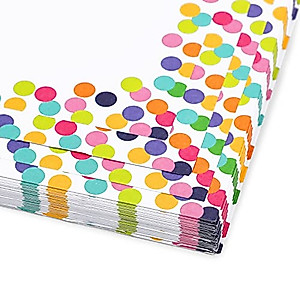 96 Sheets of Confetti Stationery Paper for Writing Letters, Invitations with Decorative Border (8.5 x 11 In)