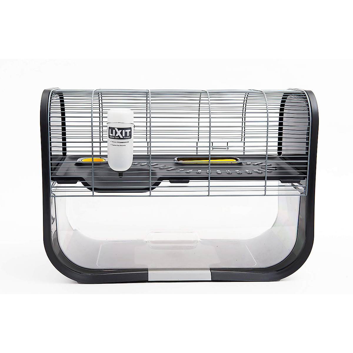 Lixit Wide Mouth BPA-Free Cage Water Bottles for Rabbits, Ferrets, Guinea Pigs, Rats, Chinchillas, Hamsters, Mice, Hedgehogs, Gerbils and Other Small Animals. (Translucent, 8 Ounce Pack of 2)