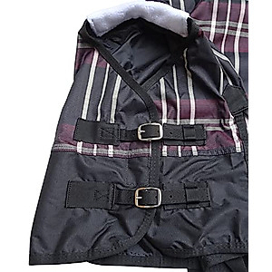 LEAFOREST 600 Denier Waterproof Shetland Rug Pony Rug Foal Rug No Fill Red 45"