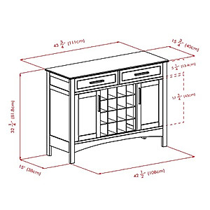 Winsome Gordon Cabinet Buffet, Walnut