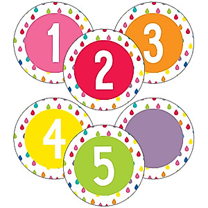 Schoolgirl Style - Hello Sunshine | Student Numbers Colorful Cut-Outs, Classroom Décor, 35 Pieces