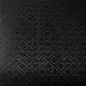 Speed Cloth Poker Table Fabric - 108X60 Inch Section of Casino Card Game Table Felt Top Cover Accessories - Black