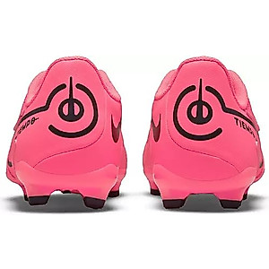 Nike Jr. Tiempo Legend 9 Club MG Little/Big Kids' Multi-Ground Soccer Cleats/Racer Pink/Black, 3.5 Big Kid