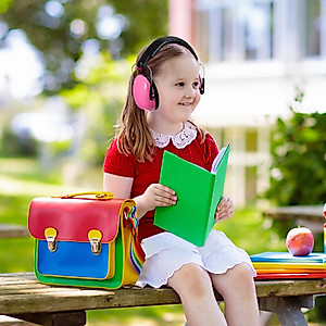 6 Pcs Kids Ear Protection Earmuffs Noise Canceling Headphones Adjustable Ear Muffs Noise Reduction Headphones for Autism Children (Blue,Green,Pink)