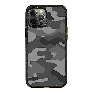CASETiFY Impact Case for iPhone 12 Pro Max - Camo grey - Clear Black