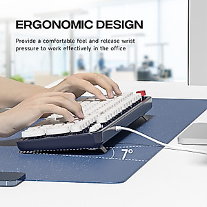 Atelus Computer Keyboards Wired, Full Size Typewriter Keyboard with Number Pad, Plug Play USB Keyboard for PC Laptop Desktop Windows (Black)