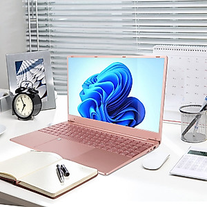 15.6 Inch Laptop - 16GB RAM 1TB SSD, 2K Resolution IPS Screen 1920x1080 Quad Core Ultrathin Laptop Portable Laptop with Fingerprint Reader & Digital Keypad for Windows 10