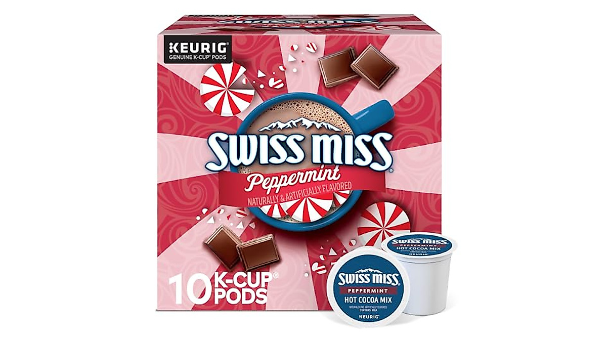 Swiss Miss Peppermint Hot Cocoa K-Cups for Keurig - 10 Count