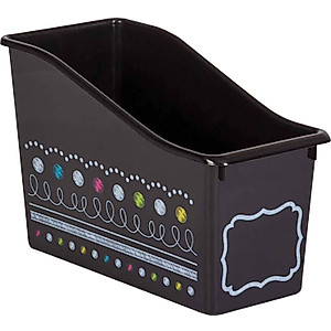 Teacher Created Resources Chalkboard Brights Plastic Book Bin (20341)