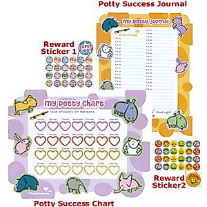 Potty Training in 3 Days - Ultimate Potty Training for Girls. Complete Kit Includes Potty Training in 3 Days Audio Guide, Laminated Potty Training Charts & Pink Potty Time Watch (Pink)