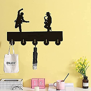 KingLive Wall Coat Rack Household Decor Modern Wooden Wall Hook Hunting Wall Hanger Hunter Gift Wall Hook Made of Wall Decor Hooks Household Decor Hooks Keys Holder