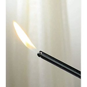 3 Pack - Fuel Included Handi BBQ Grill Click Flame Long Stem Lighter - Refillable Butane Gas Candle Fireplace Kitchen Stove Wind Resistant, Red