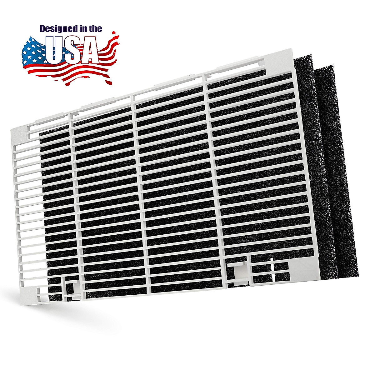 Camp’N – Dometic Compatible RV A/C Replacement Grille-Replaces Dometic 3104928.019 Includes Grill and 2 Replacement Foam Air Filters