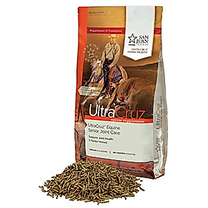UltraCruz Equine Senior Joint Supplement for Horses, 10 lb, Pellet (70 Day Supply)