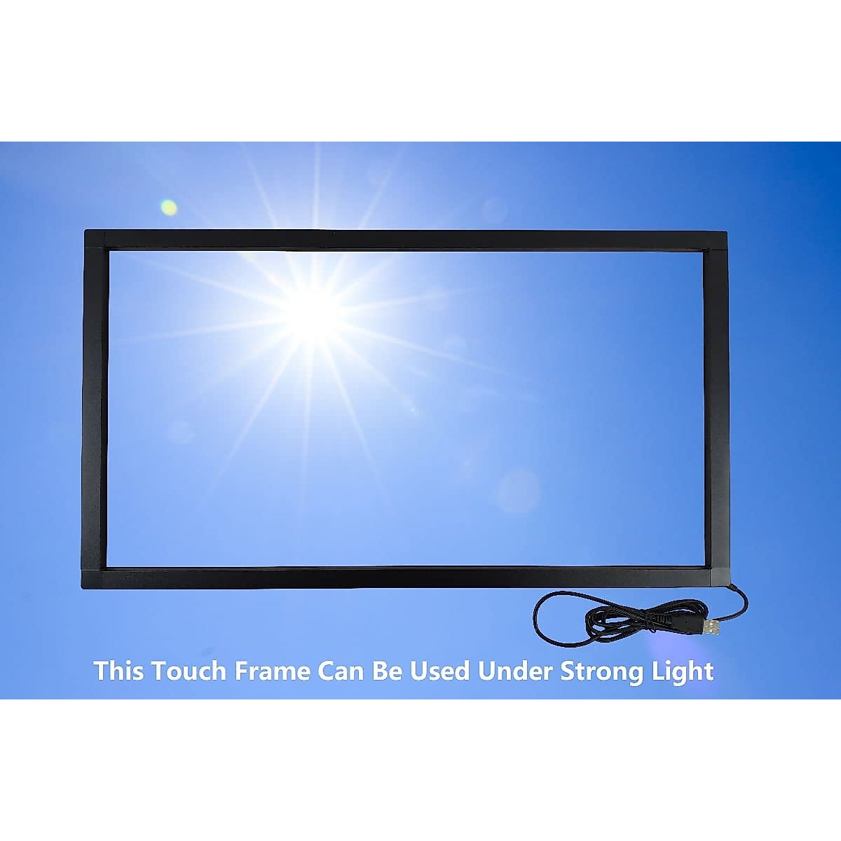 DeYoWo 55 Inch 10 Points Interactive Infrared IR Touch Screen Overlay Frame Free Driver, Design for Touch TV, Touch Monitor, Interactive White Board, Touch Kiosks and Digital Signage