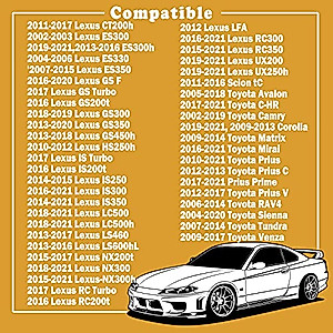 Gistilli 50pcs M5.5 Front Bumper Support Splash Shield Under Cover Nylon Nut Grommet Screw Compatible with Toyota Lexus 90189-06193