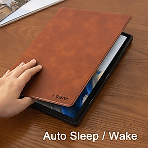 CoBak Case for Samsung Galaxy Tab A8 10.5 Inch 2022, Multi-Viewing Angles, All New PU Leather Smart Cover with Auto Sleep Wake Feature for Samsung Galaxy Tab A8 Tablet,Daffodil Yellow