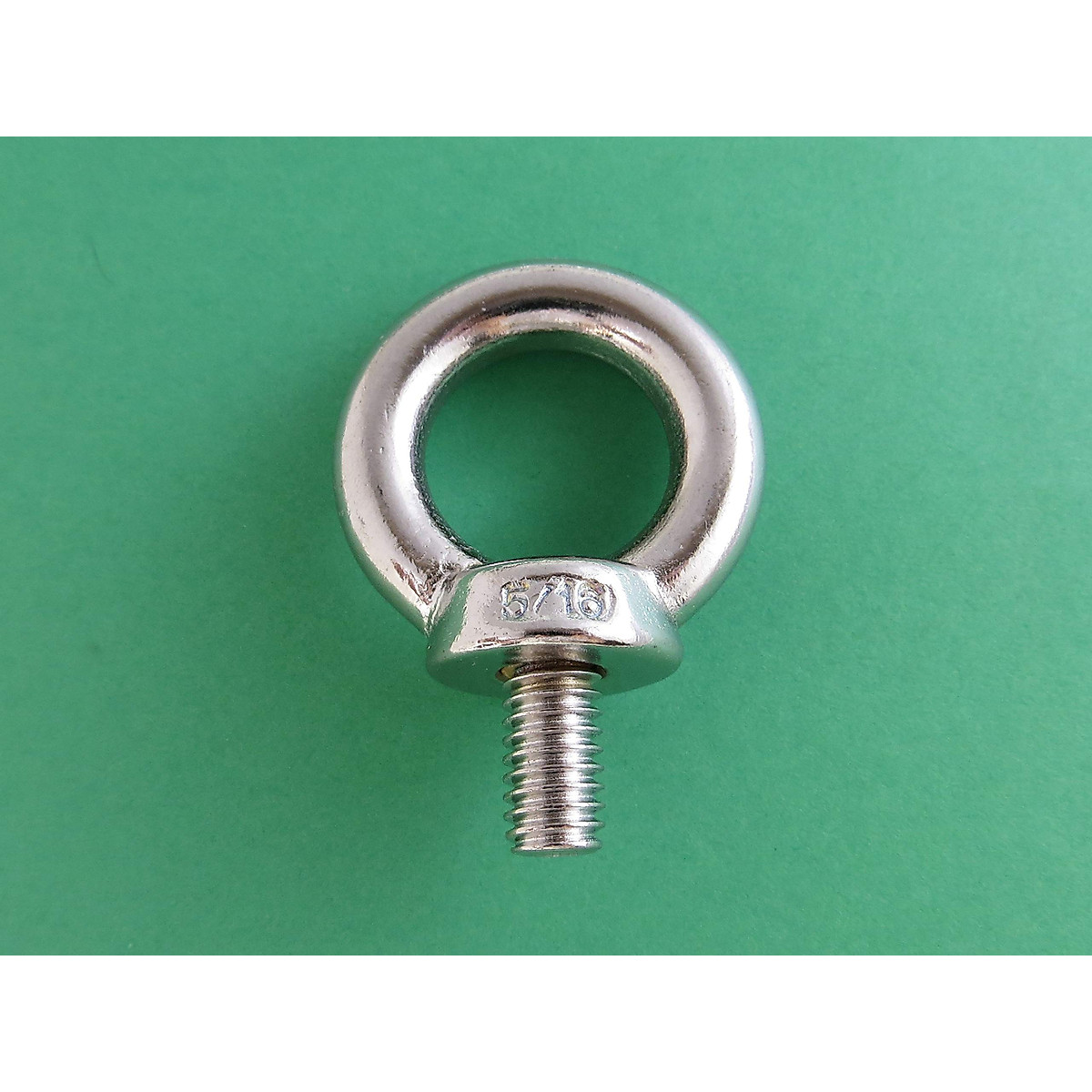 US STAINLESS Stainless Steel 316 Lifting Eye Bolt 5/16" UNC Marine Grade Heavy Duty Pitch of 18