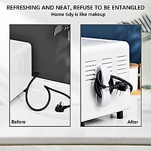 SAIGHT 6 PCS Cord Organizer for Kitchen Appliances, Holder 2 Kinds of Style, Upgraded Keeper, Wrapper Stick Firmly on Appliances Mixer, Coffee Maker, Pressure Cooker, Air Fryer & Other