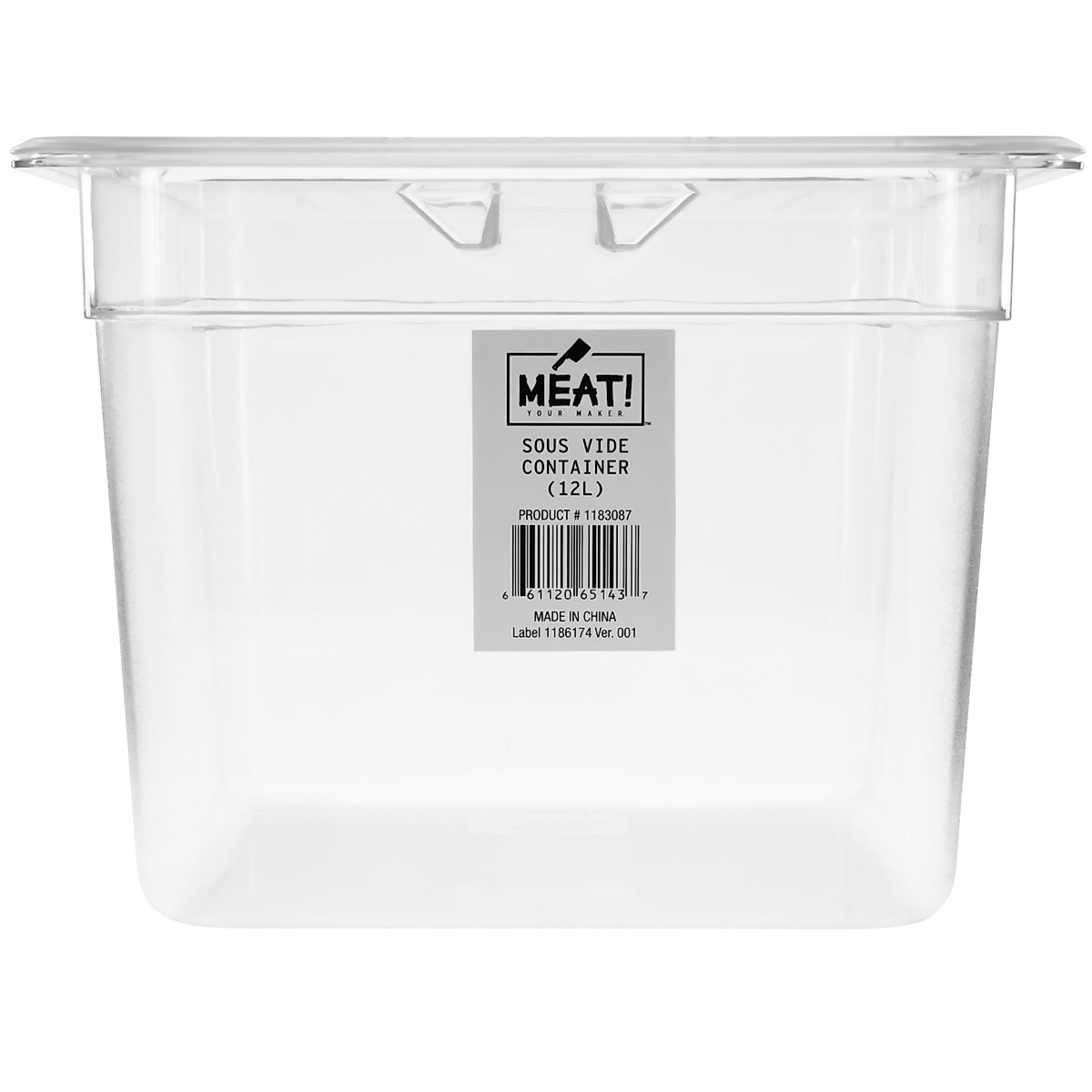 MEAT! Sous Vide Commercial Grade Quality Cooker with a 10 Gallon Cooking Capacity for Vacuum-Sealed Meat or Vegetables (12L Container)