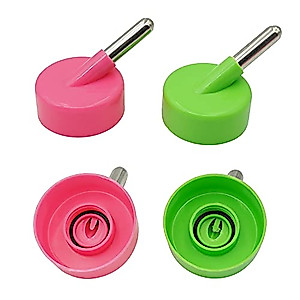 2Pcs Pet Water Bottle Rabbit Hang Water Drinking Bottle No Drip Small Pet Fountain Automatic Water Feeder Watering Systerm for Rabbit Guinea Pig Hamster Color Random