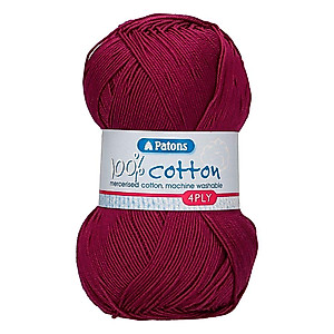 Patons 100% Cotton 4 Ply - Fuschia (1742)