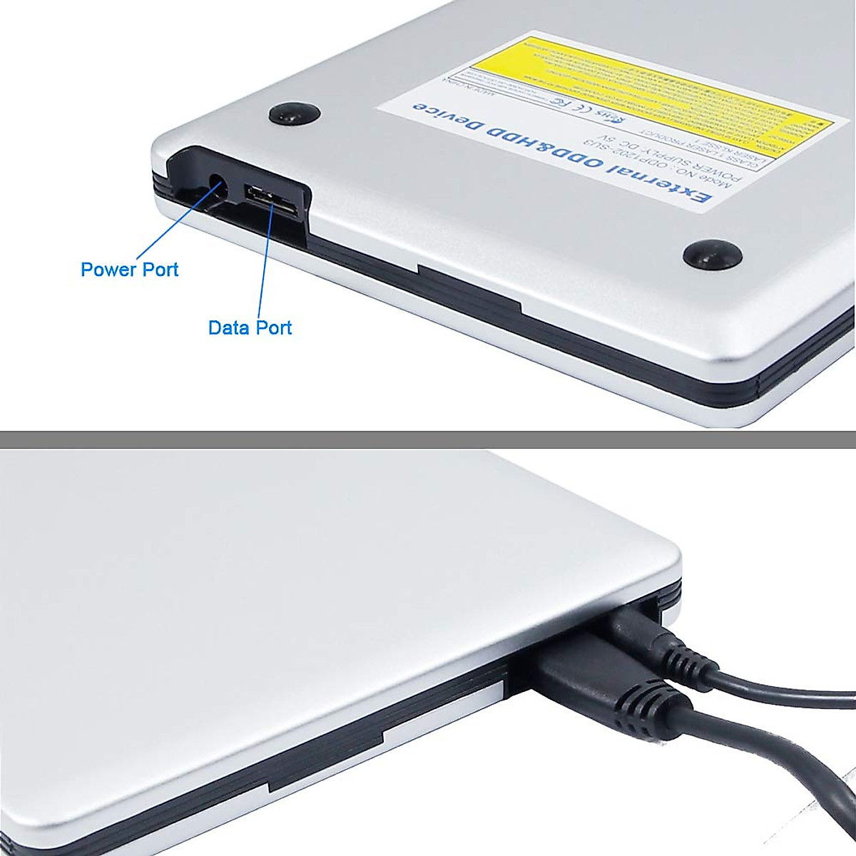 USB 3.0 Portable External 6X Blu-ray Burner Optical Drive, for Samsung Notebook 9 Pro S 7 5 10 Spin Series XE500C13 ATIV Book 9 15 2019 Ultrabook Laptop, 3-D Blue ray DVD Players, 8X DVD+-R DL Writer