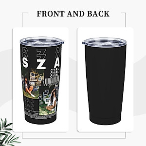 Zyxmconas SZAs Stainless Steel Insulated Tumbler Double Wall Travel Cup With Straw And Lid For Home Office Car 20 oz