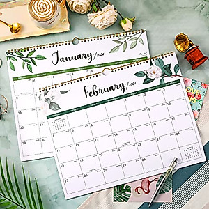 Wall Calendar 2023-2024 - 2 Yearly Wall Calendar 2023-2024, JULY 2023 - JUNE 2025, 14.8'' x 11.5'', Twin-Wire Binding, Large Blocks with Julian Dates, Perfect for Planning and Organizing Your Home and Office