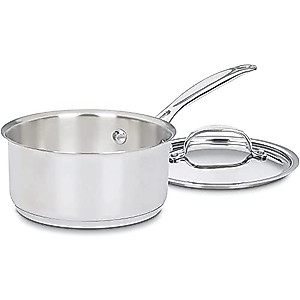 Cuisinart 7-Piece Cookware Set, Chef's Classic Stainless Steel Collection, 77-7P1