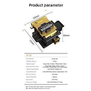 TAWAA FC-30 Optical Fiber Cleaver Fiber Optic Tools High Precision Wire Stripping Machine FTTH Fiber Cutter With 48000 Cleaves clivador fibra óptica