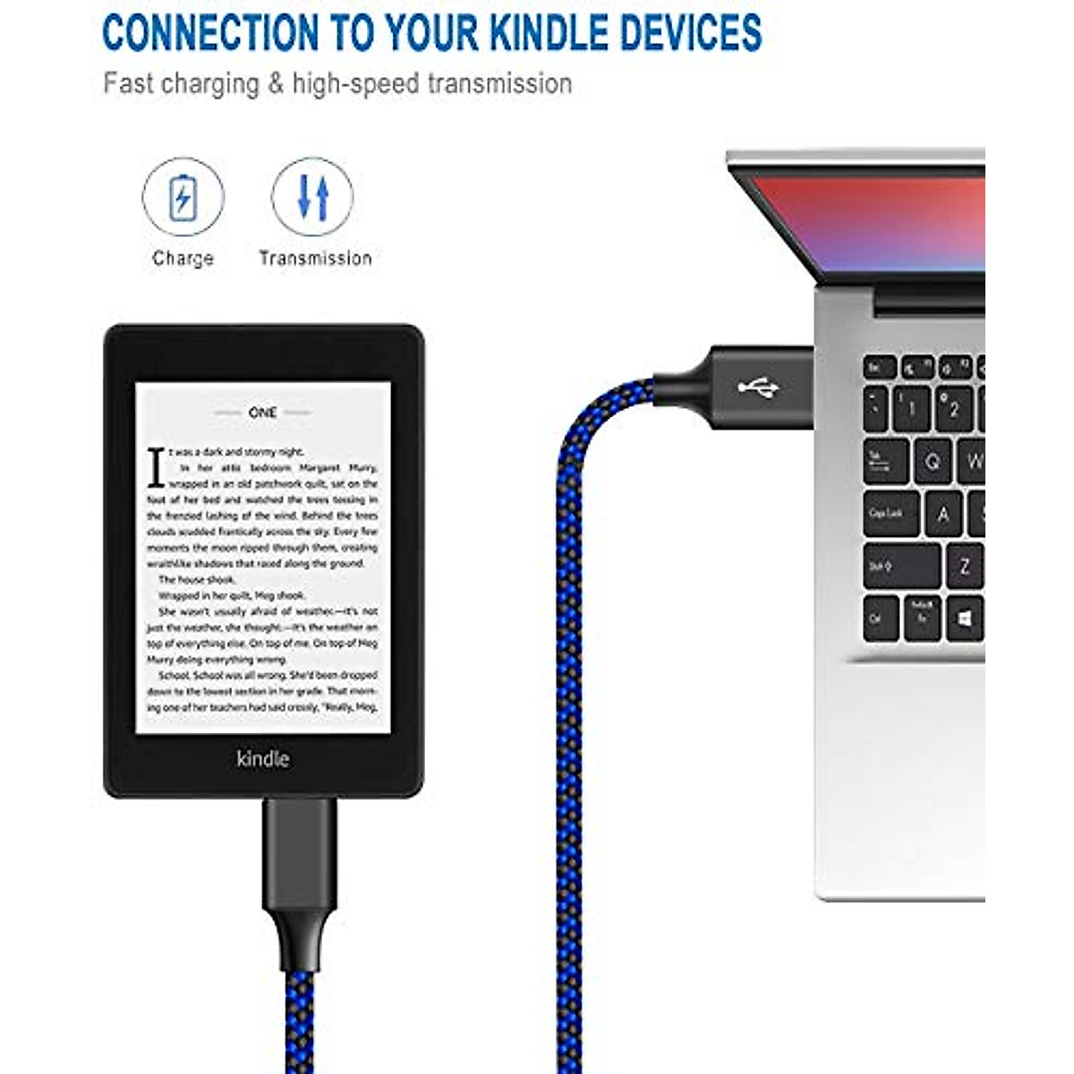 Micro USB Charging Cable 6FT Compatible with Fire HD HDX Tablet 7 8 10,Fast PS4 Charger Cord for Xbox One S/X/Elite,Playstation 4,PS4 Pro/Slim,Samsung S7/S4/J7/J3.Android Cord for Kindle,LG,HTC,Moto