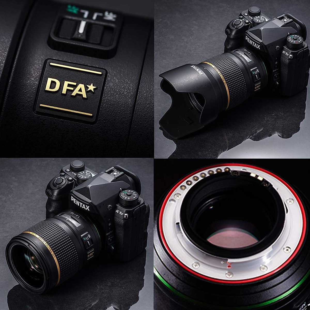 Pentax HD PENTAX-D FA50mmF1.4 SDM AW Single-focus standard lens New-generation, Star-series lens Extra-sharp, high-contrast images Free of flare and ghost images, Black