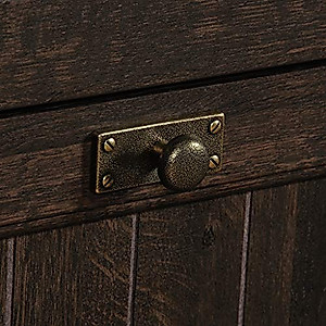 Sauder Costa L-Desk, L: 65.12" x W: 65.12" x H: 30.0", Coffee Oak Finish