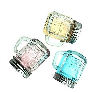 Premium Vials - Mini Mason Jar Shot Glasses with Handles (Set of 8) – Leak-Proof Lids - Great For Shots, Drinks, Favors, Candles And Crafts