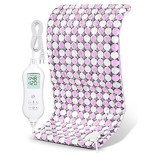 NOWWISH Heating Pad for Back Pain & Cramps Relief, Moist Heat & Auto Shut Off, Machine Washable, Gifts for Women, Mom, Wife,12 "x 24", Purple