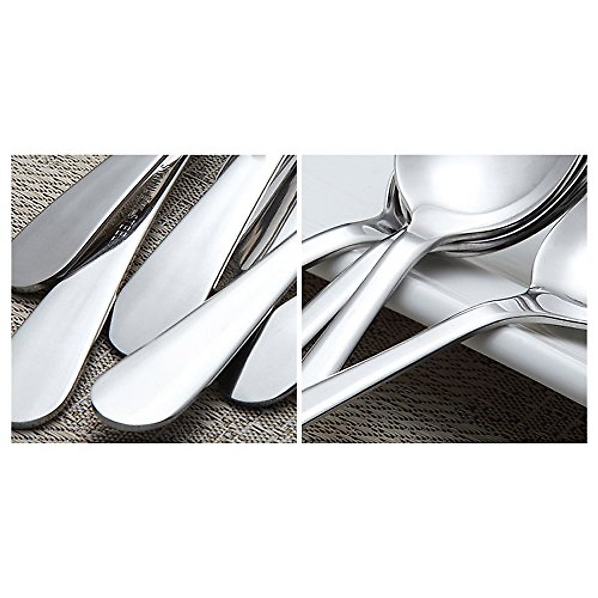 Stainless Steel Dinner Spoon (Set of 6)7.1 Inches, Silver