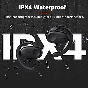 FREEDOTS. Open-Ear Earbuds, Wireless Ear Bluetooth Sport Headphones, Sweat Resistant Lightweight Open Earbud Headphones for Workouts and Running, Compatible with Apple & Android