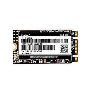 Zheino M.2 2242 256GB SSD NGFF SATA III 6gb/s Internal 3D Nand Solid State Drive for Ultrabooks and Tablets