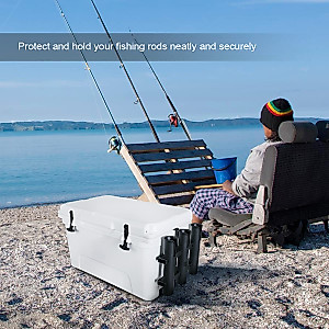 AIEVE Fishing Rod Holder, Fishing Pole Holder Fishing Rod Rack Stand Attachment Rod Holders for Boat, Cooler Holder for YETI and RTIC