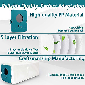 12 Pack VCA-ADB953 Dust Bag for Samsung BESPOKE Jet Cordless Stick Vacuum Cleaner, GLDCAPA 2.5L Large Capacity Automatic Dust Collection Bag for All In One Clean Station