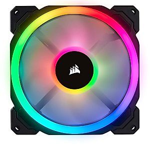 Corsair LL Series LL140 RGB 140mm Dual Light Loop RGB LED PWM Fan Single Pack Cooling CO-9050073-WW, No Controller