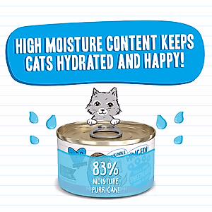 Best Feline Friend (B.F.F.) Tuna & Shrimp Sweethearts with Red Meat Tuna & Shrimp in Gravy Cat Food by Weruva, 3oz Can (Pack of 24)