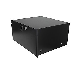 Penn Elcom 3235LK Standard Steel Rack Drawer for 5 Rack Spaces, 5U Sliding with Slam Latch & Keyed Lock, 14 Inch Deep Gear Storage