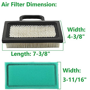 Annolai 499486 499486S Air Filter LA135 Tune Up Maintenance Service Kit for John Deer-e LA120 LA130 LA140 LA150 L120 LA145 D130 D140 GY20575 GY21056 BS 695667 698754 V-Twin 18-26 HP Mower